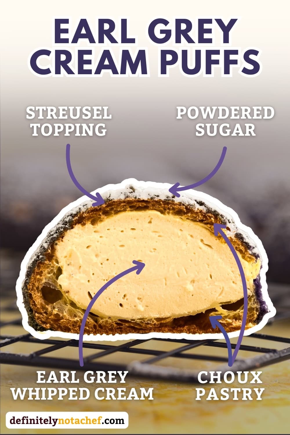 Earl Grey Cream Puffs - Definitely Not a Chef
