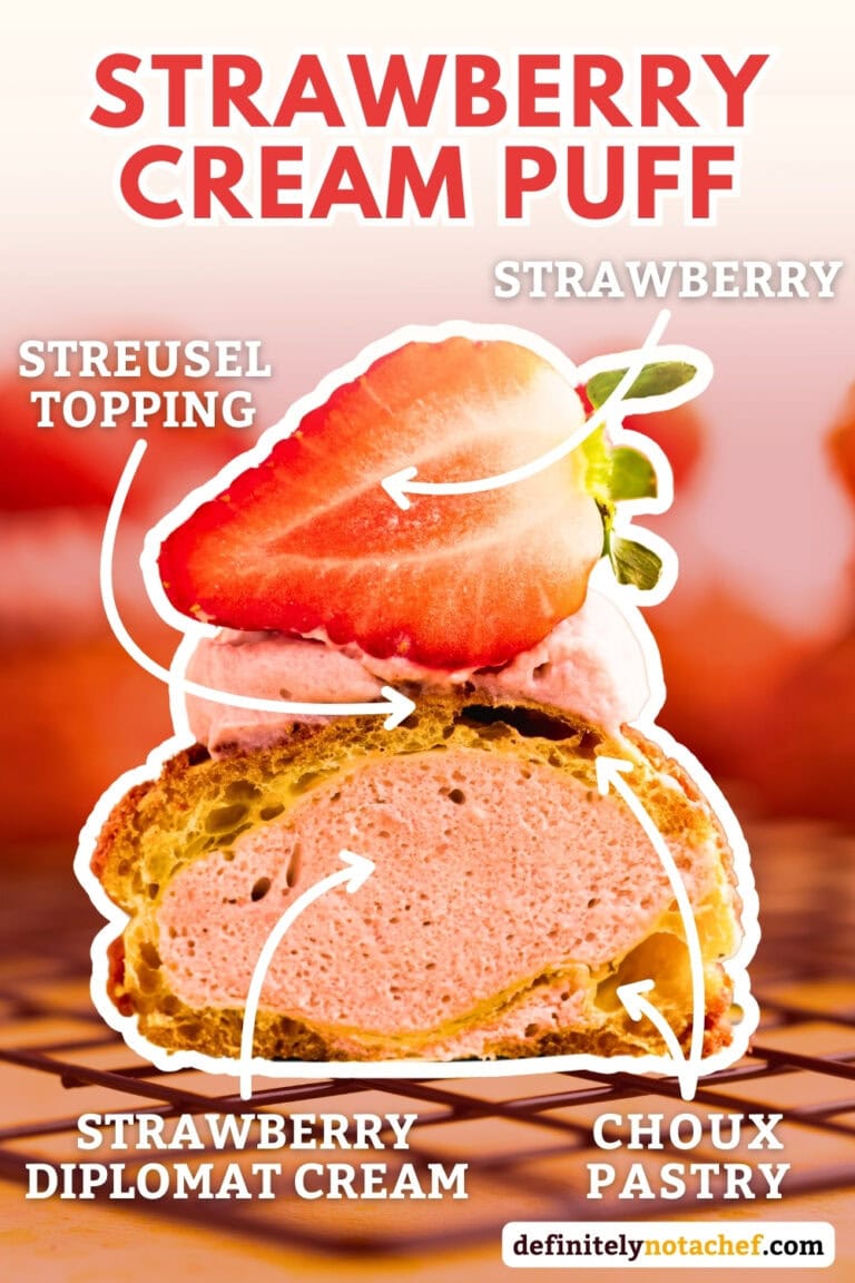 Strawberry Cream Puffs - Definitely Not a Chef