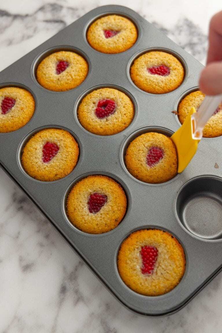 Raspberry Coconut Financiers Recipe - Definitely Not a Chef