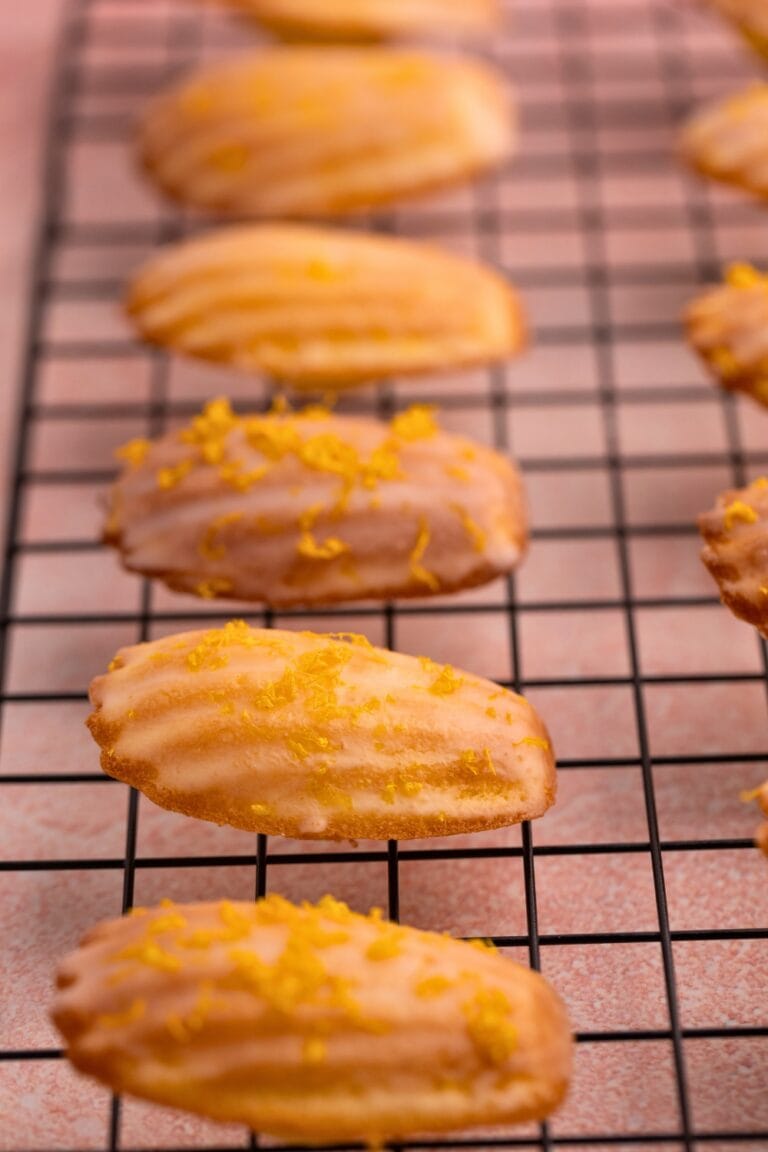 Orange Madeleines with Simple Orange Glaze - Definitely Not a Chef