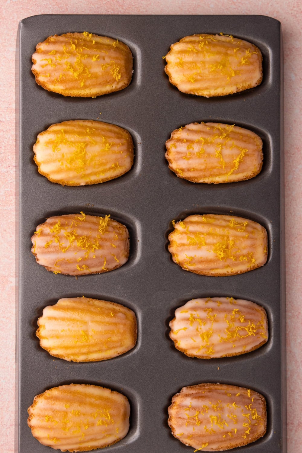Orange Madeleines with Simple Orange Glaze - Definitely Not a Chef