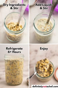 How to Make Overnight Oats [and 17+ Flavor Variations] - Definitely Not ...