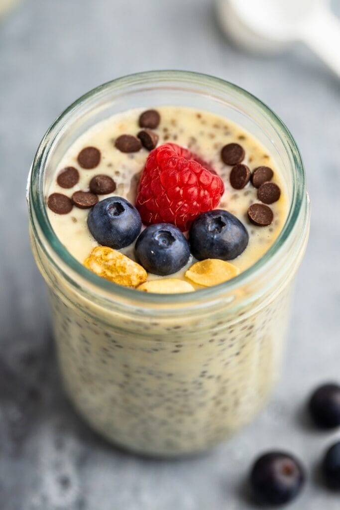 Easy High Protein Chia Pudding with Protein Powder - Definitely Not a Chef